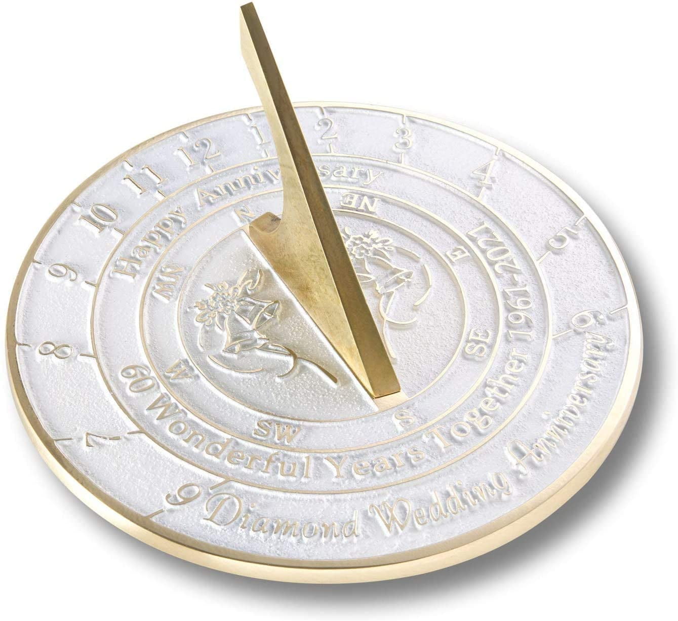 Nautical-Mart 60th Diamond Wedding Anniversary Sundial Gift Idea is A ...