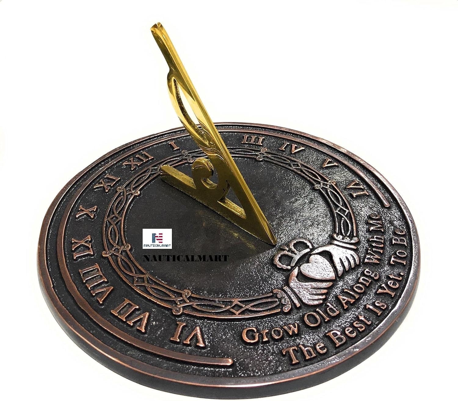 Nautical-Mart Garden Sundial Grow Old with Me -The Best is Yet, to be ...