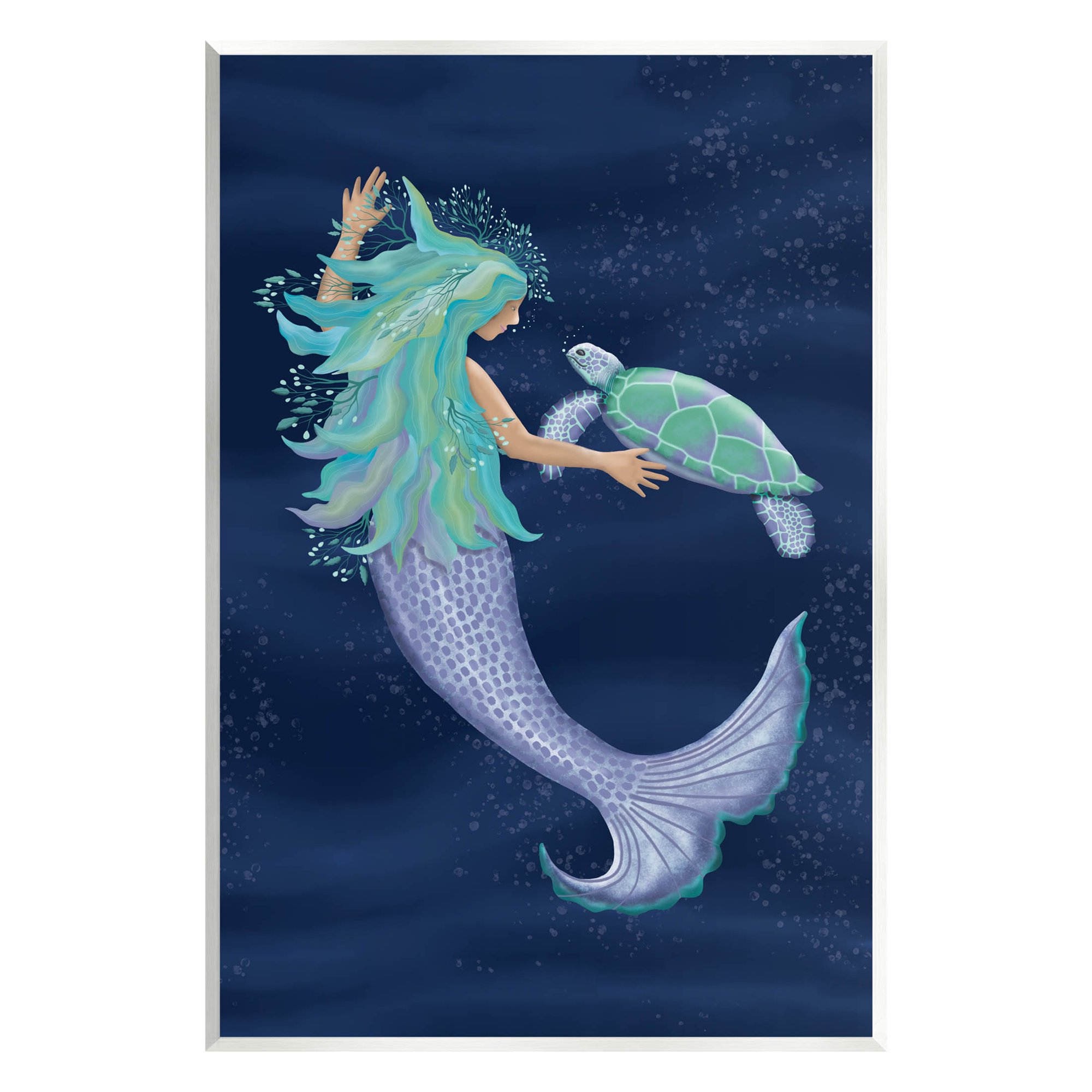 Mermaid Swimming Art