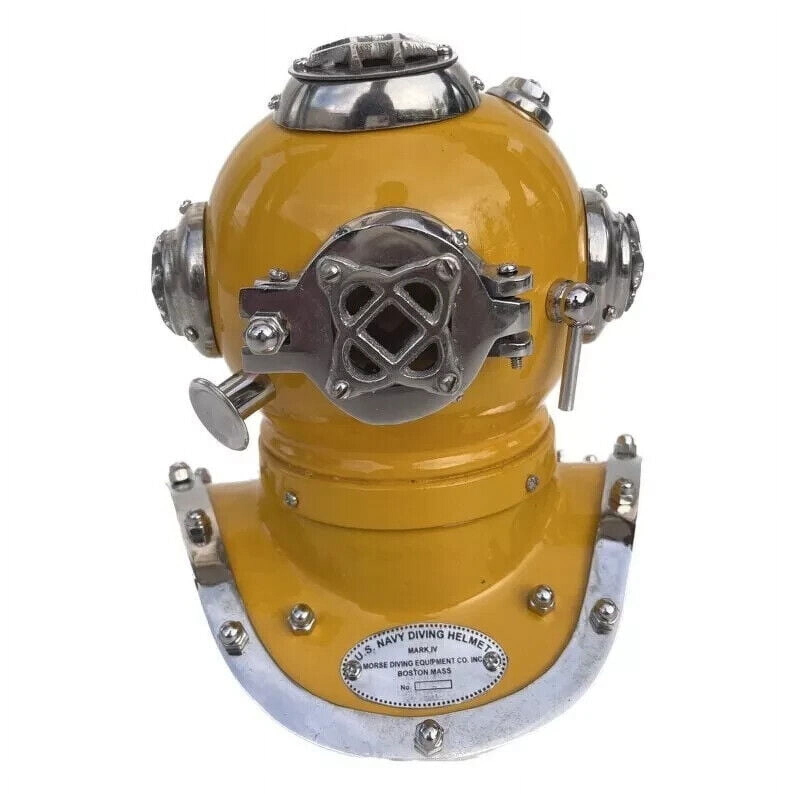 Nautical Mini Diving helmet Clock Scuba US Navy V Mark Divers Helmet ...