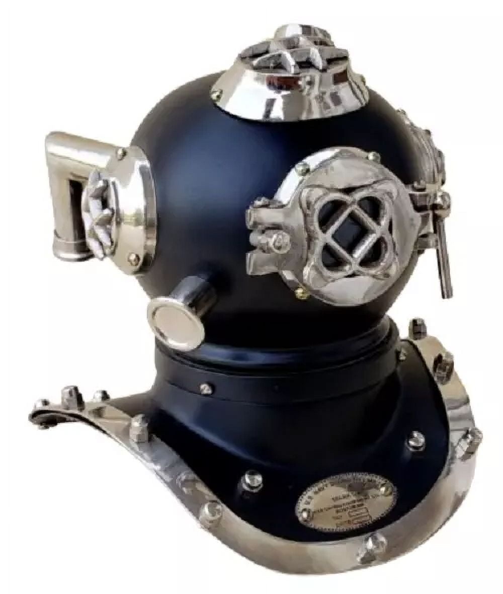 Nautical Mini Diving helmet Clock Scuba US Navy V Mark Divers Helmet ...