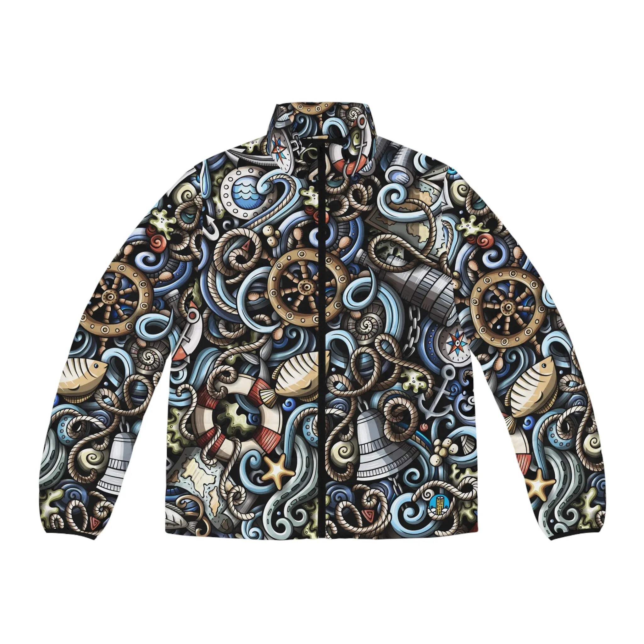Nautical Nonsense Puffer Jacket - Walmart.com