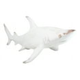 Nautical Ocean Marine Great White Shark Swimming Antiqued White ...