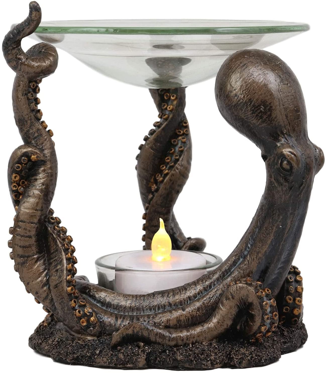Nautical Ocean Marine Octopus Head Arms Tentacles Oil Warmer Or Wax ...