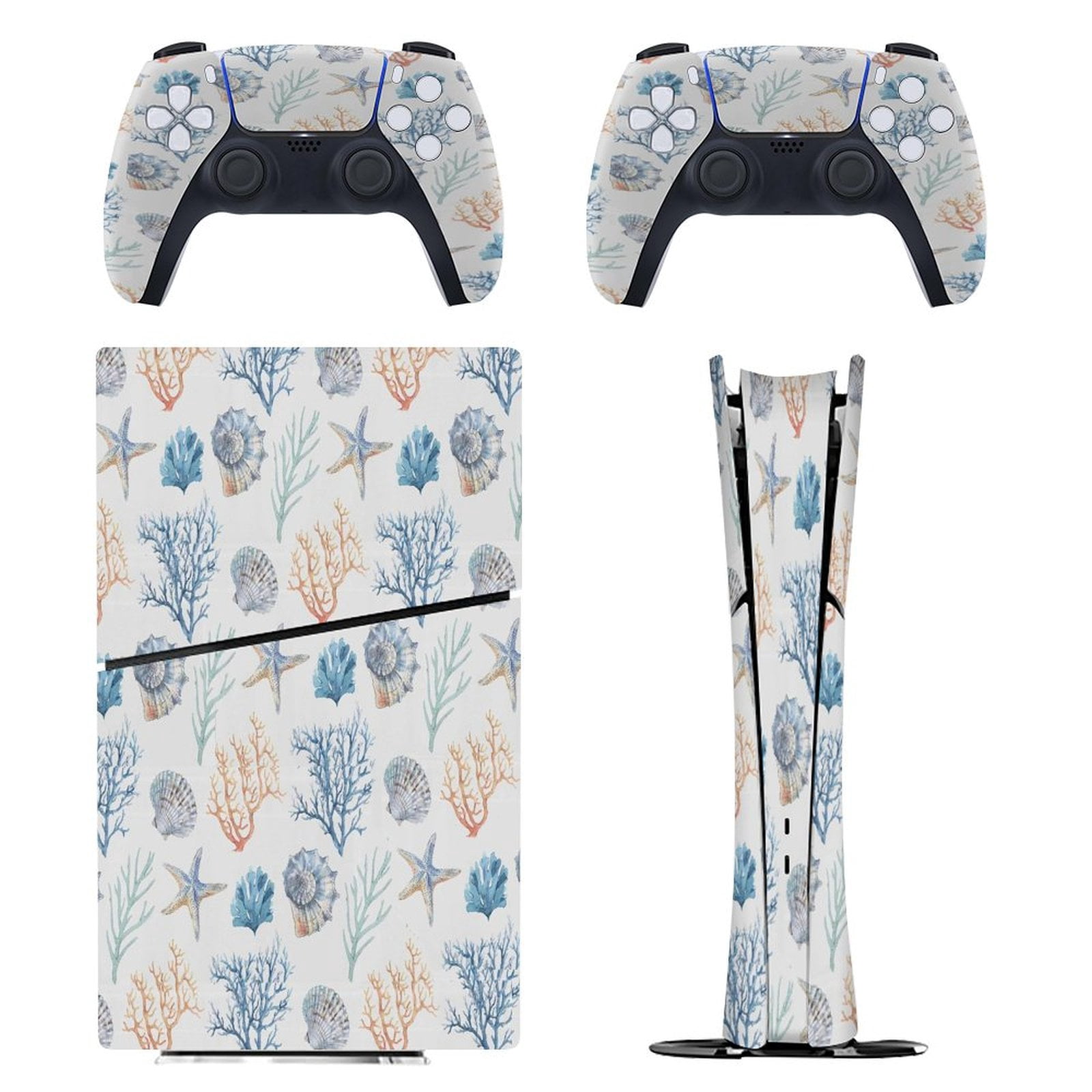 Nautical Ocean Starfish Shell Conch Summer PS5/PS5 Pro/PS5 Slim Digital ...