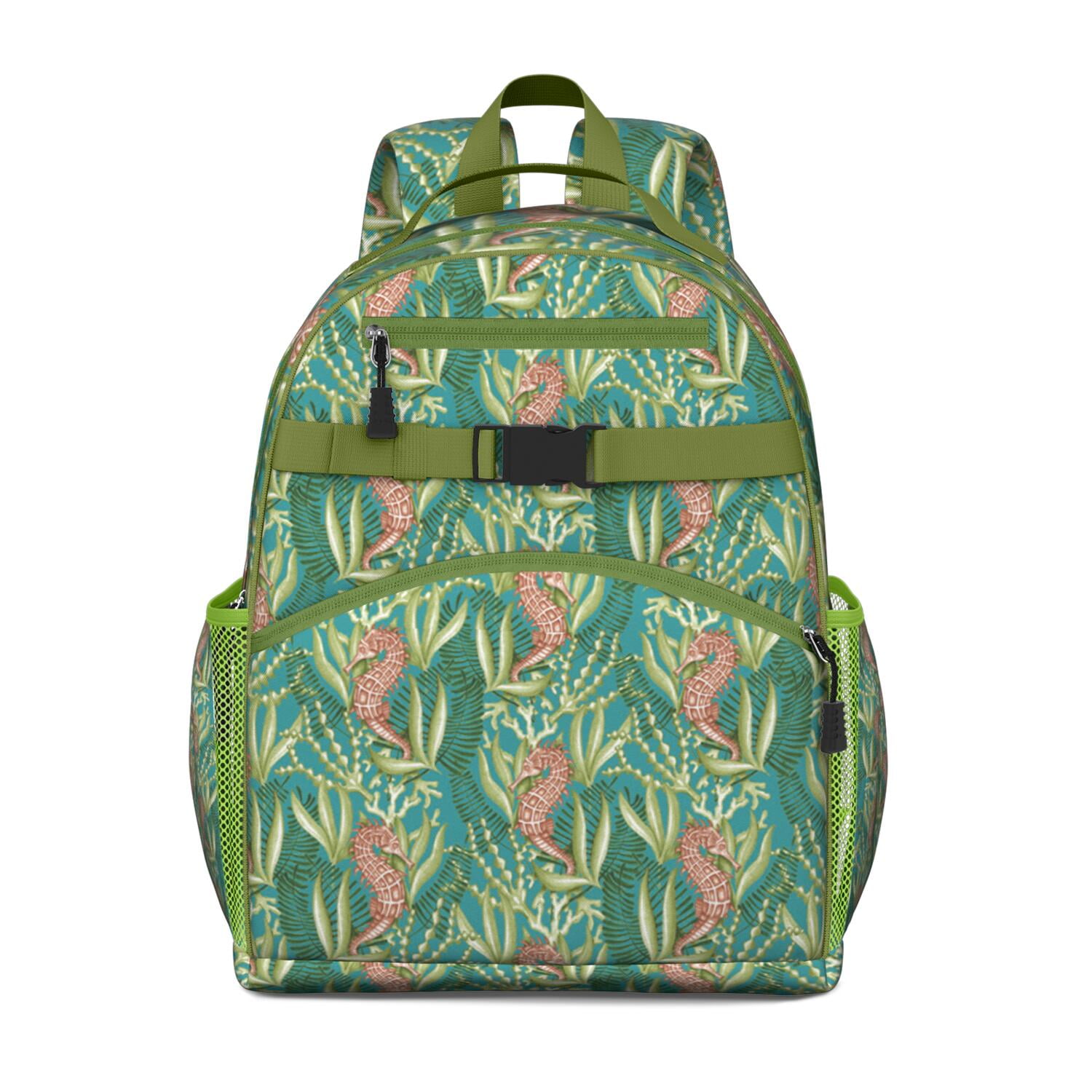 Nautical Ocean-Themed Waterproof Backpack - Lightweight Student Bag ...