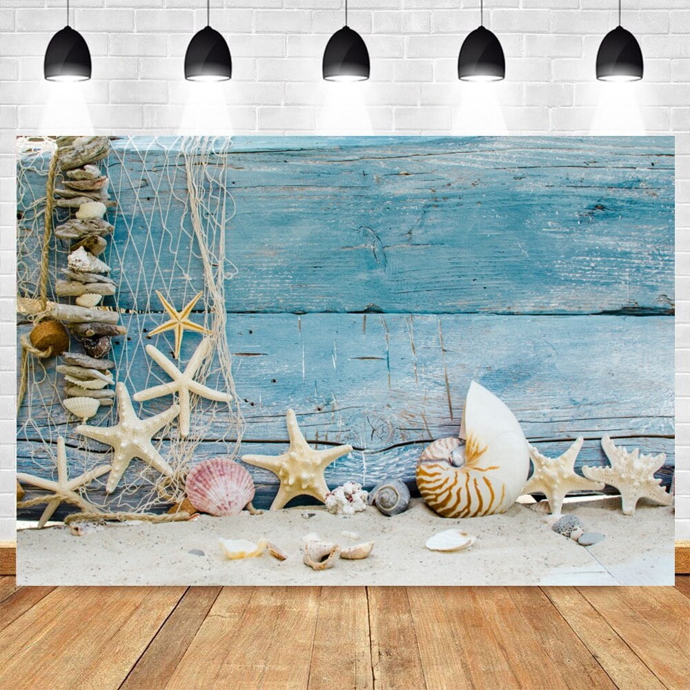 Nautical Rudder Starfish Sea Theme Baby Birthday Portrait Photography ...