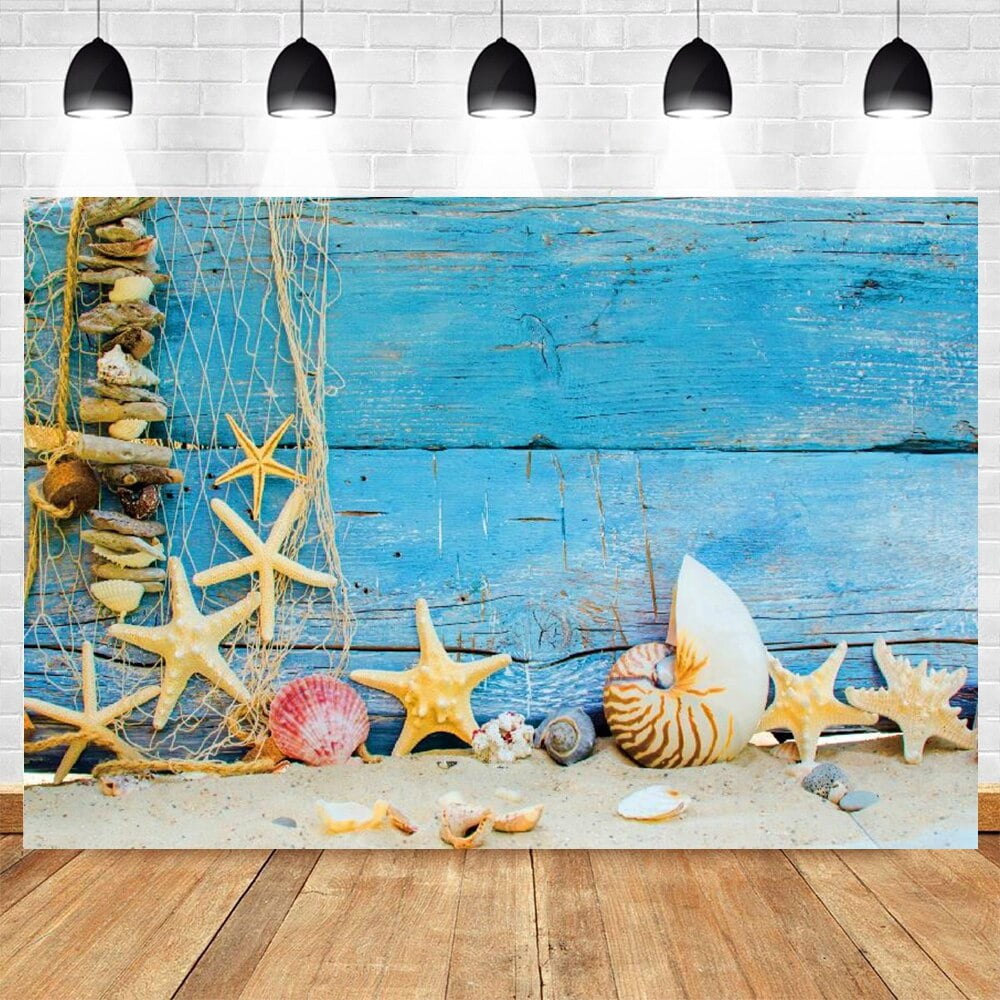Nautical Rudder Starfish Sea Theme Baby Birthday Portrait Photography ...