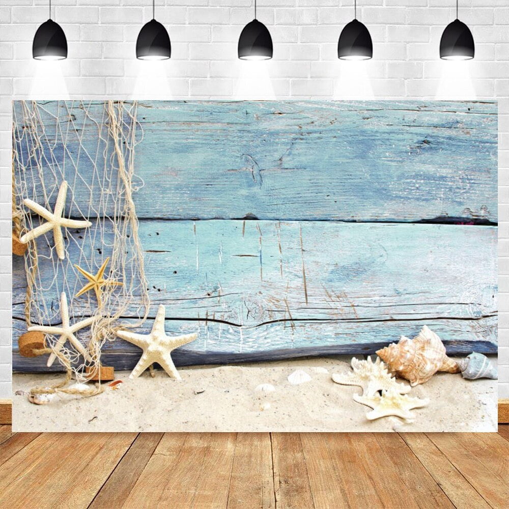 Nautical Rudder Starfish Sea Theme Baby Birthday Portrait Photography ...