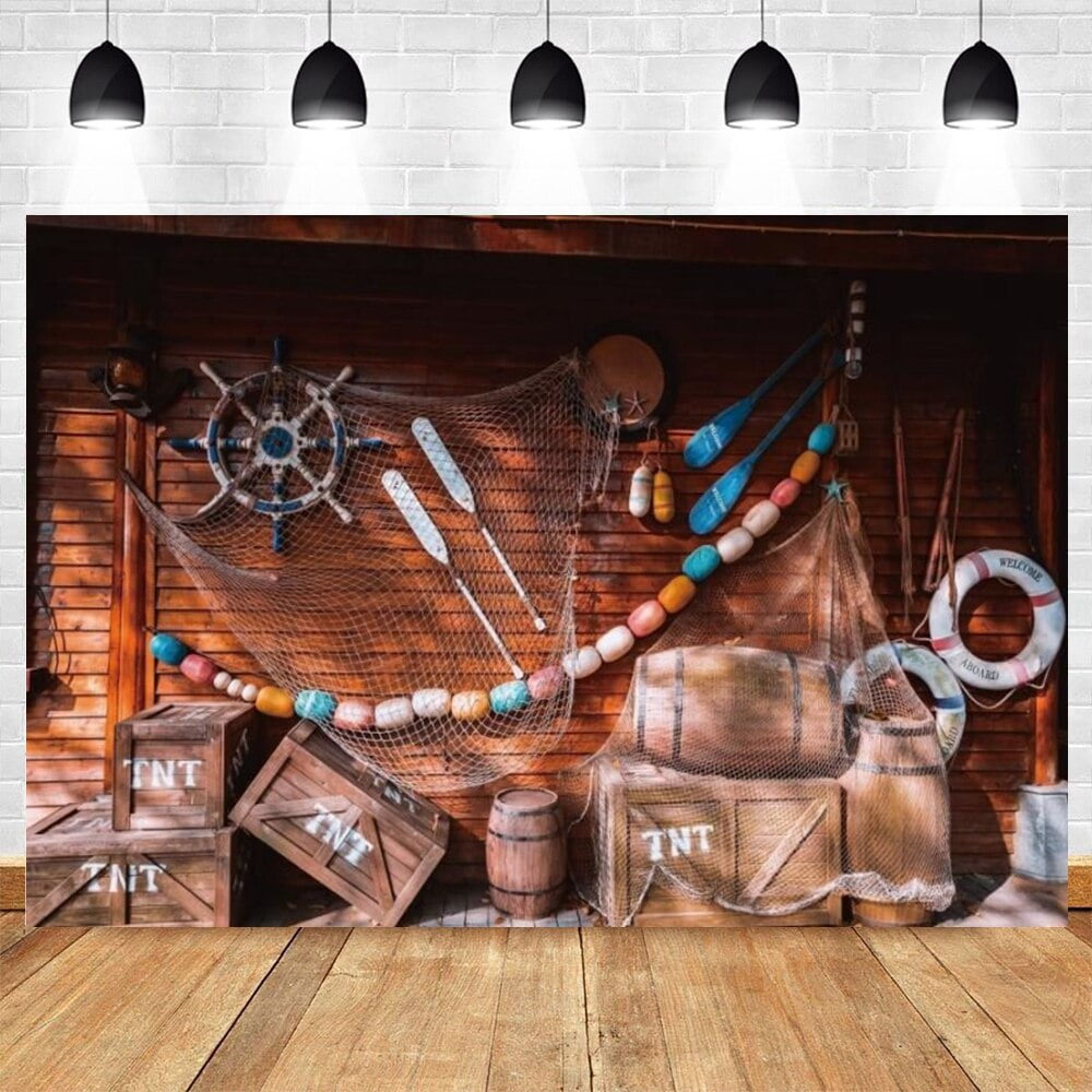 Nautical Rudder Starfish Sea Theme Baby Birthday Portrait Photography ...