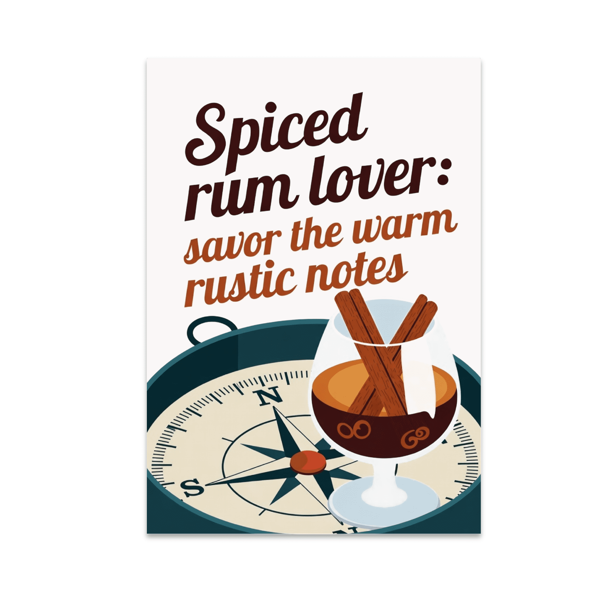 Nautical Rum Wall Decor - Spiced Rum Lover - 13x19 Poster Print ...