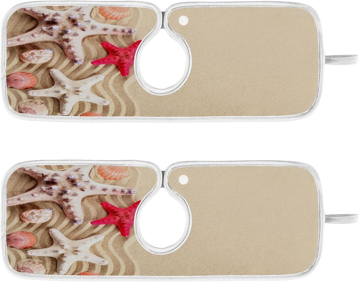 Nautical Sandy Beach Sink Splash Guard for Faucet 2 Packs Faucet ...