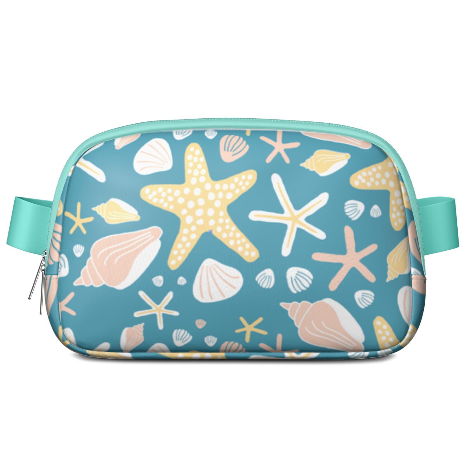 Nautical Seashell Fanny Pack – Adjustable Lightweight Waist Bag with ...