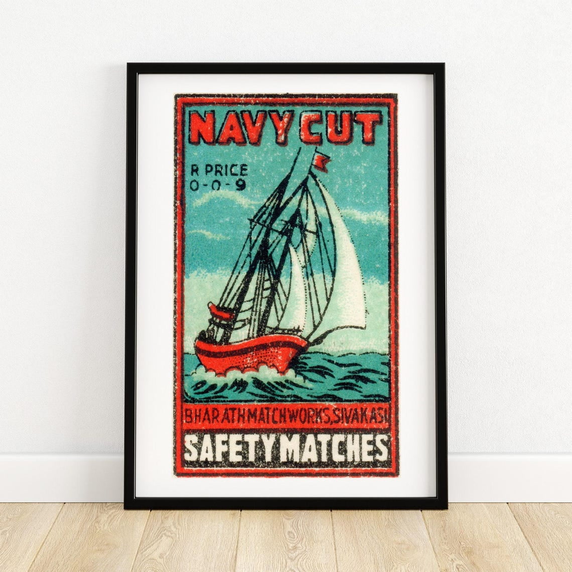 Nautical Ship Safety Matches Art Vintage Collectible Print Maritime ...