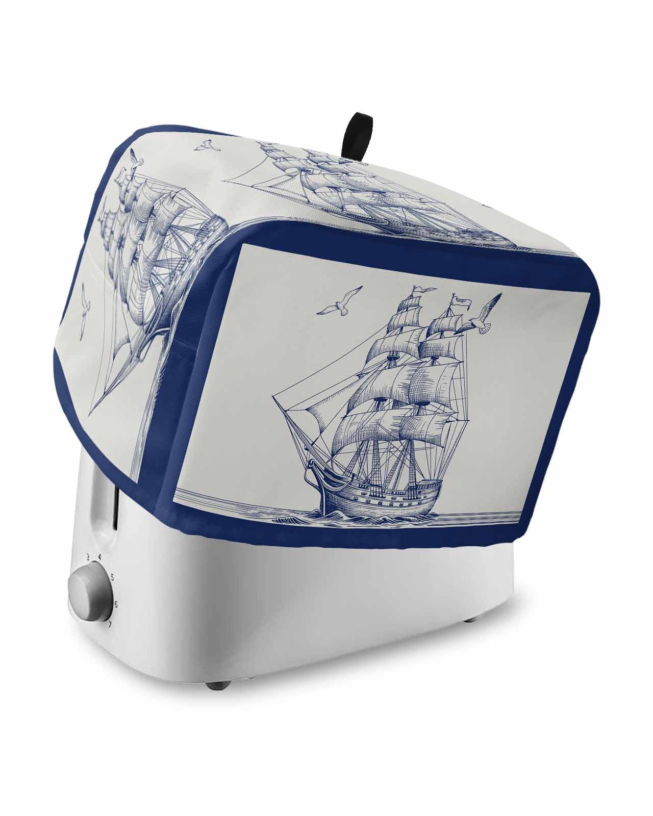 Nautical Ship Small Toaster Cover 2 Slice, Kitchen Appliance Covers ...
