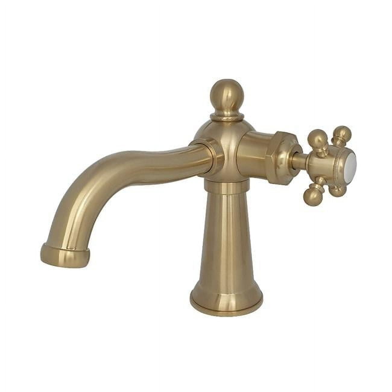 Nautical Single-Handle Bathroom Faucet with Push Pop-Up, Brushed Brass ...