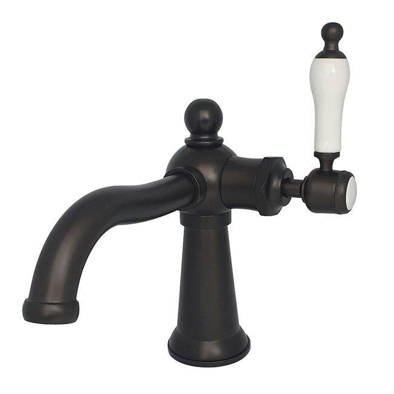 Nautical Single-Handle Bathroom Faucet with Push Pop-Up, Oil Rubbed ...
