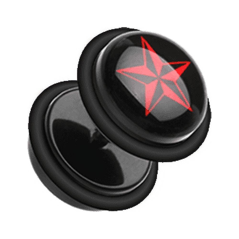 Nautical Star Acrylic Fake Plug with O-Rings - Walmart.com