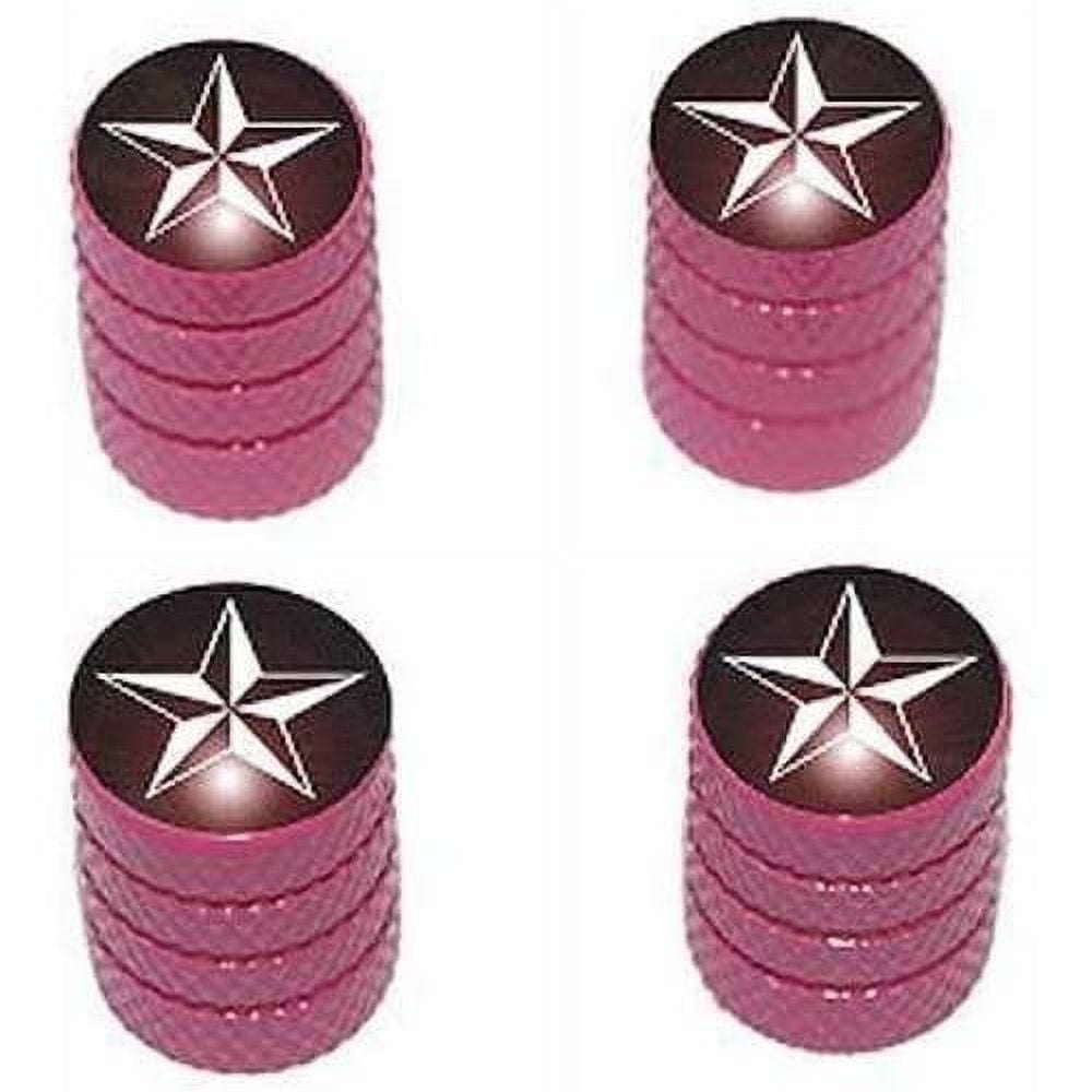 Nautical Star Black Tire Rim Wheel Aluminum Valve Stem Caps, Multiple ...