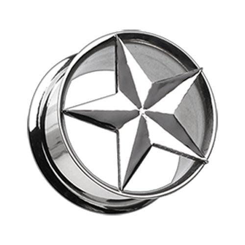 Nautical Star Hollow Steel Double Flared Ear Gauge Plug - Walmart.com Nautical Star Hollow Steel Double Flared Ear Gauge Plug - Walmart.com