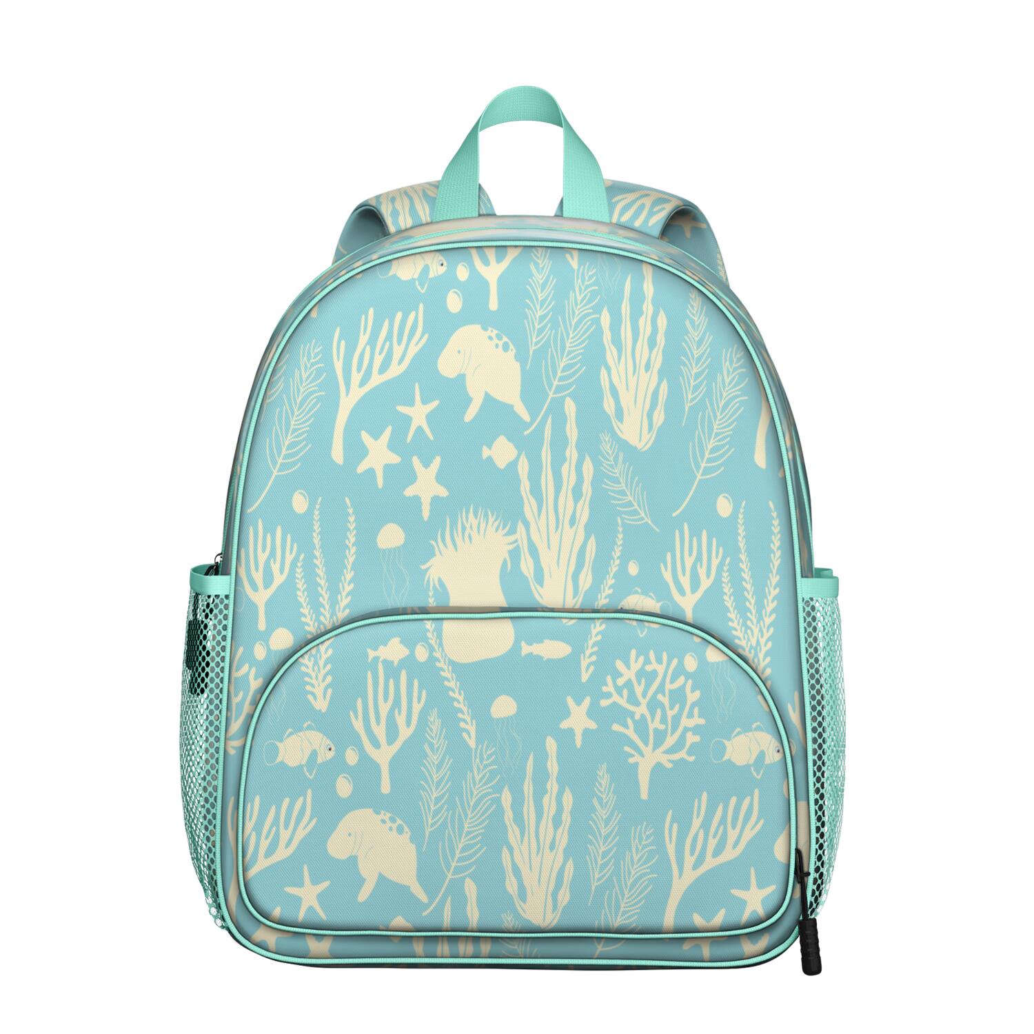 Nautical Starfish and Seashell Student Backpack - Lightweight ...