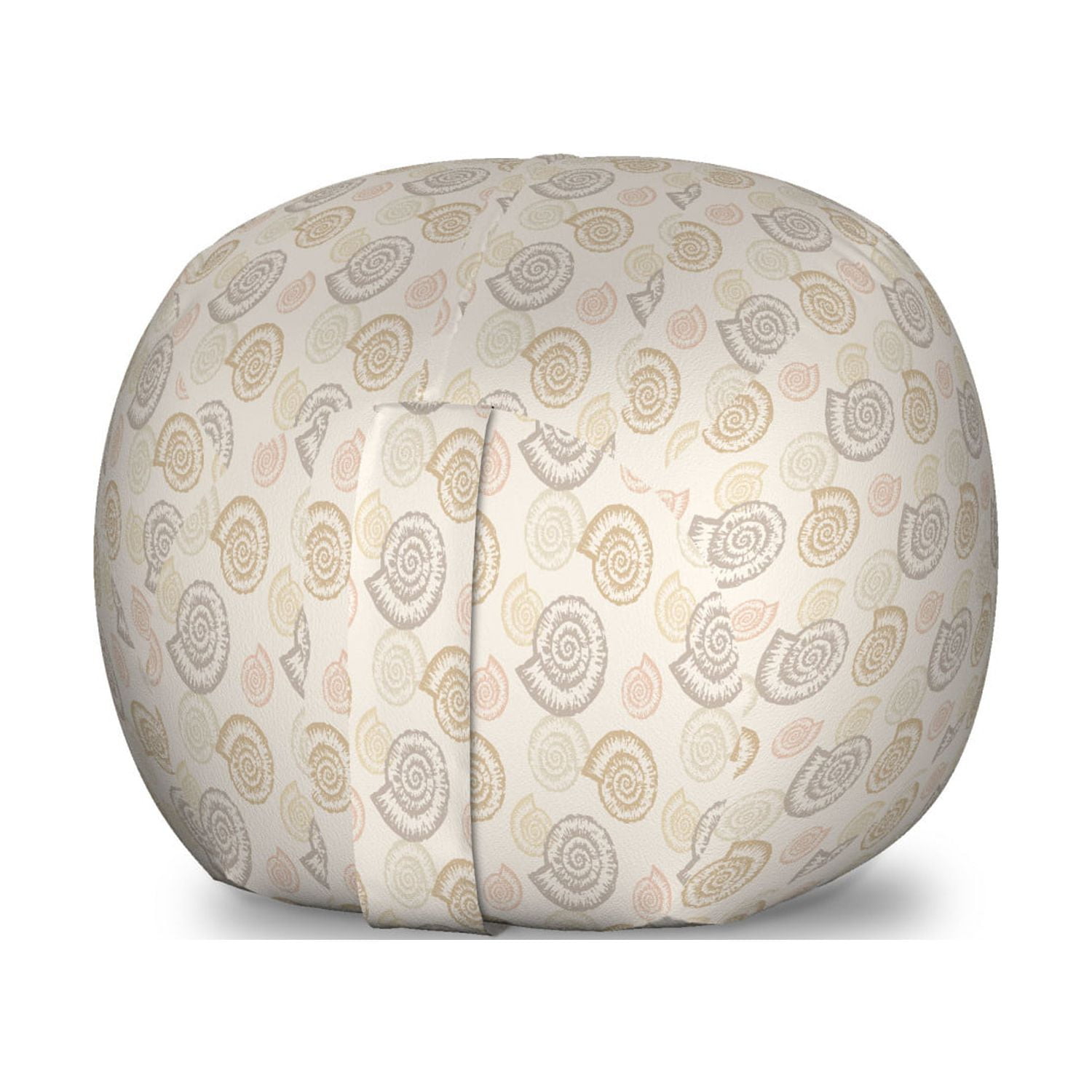 Nautical Storage Toy Bag Chair, Illustration of Spiral Formed Ammonite ...