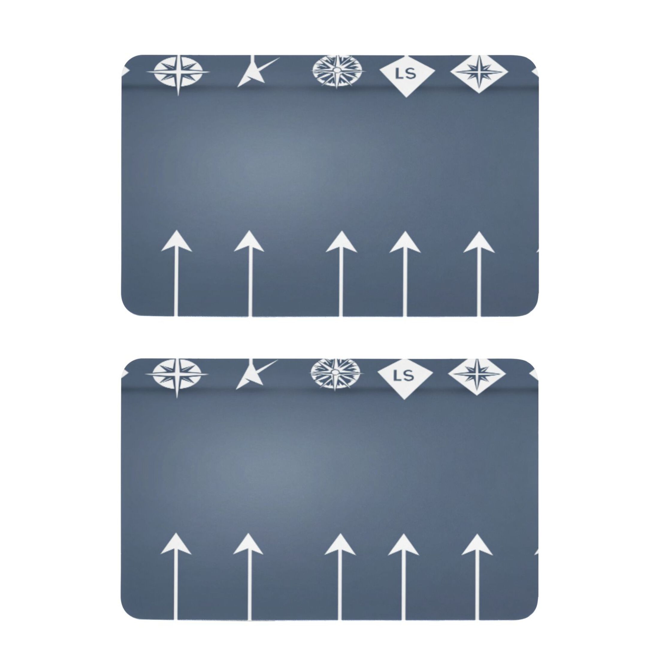 Nautical Symbols and Arrows 2 Pack 4x2.5 Inch Magnetic Stickers Thick ...