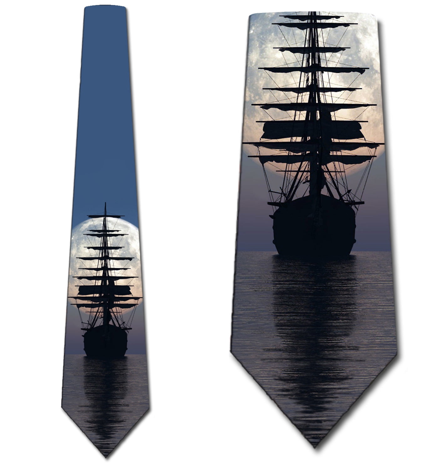 Nautical Ties Mens Pirate Ship Necktie by Three Rooker - Walmart.com