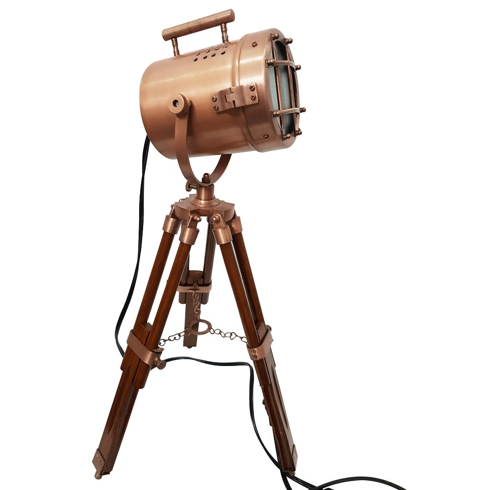 Nautical Vintage Antique Copper Mid Century Mini Searchlight with ...