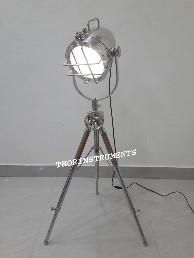 Nautical Vintage Tripod Lamp Table Spot Light Vintage Industrial Living ...