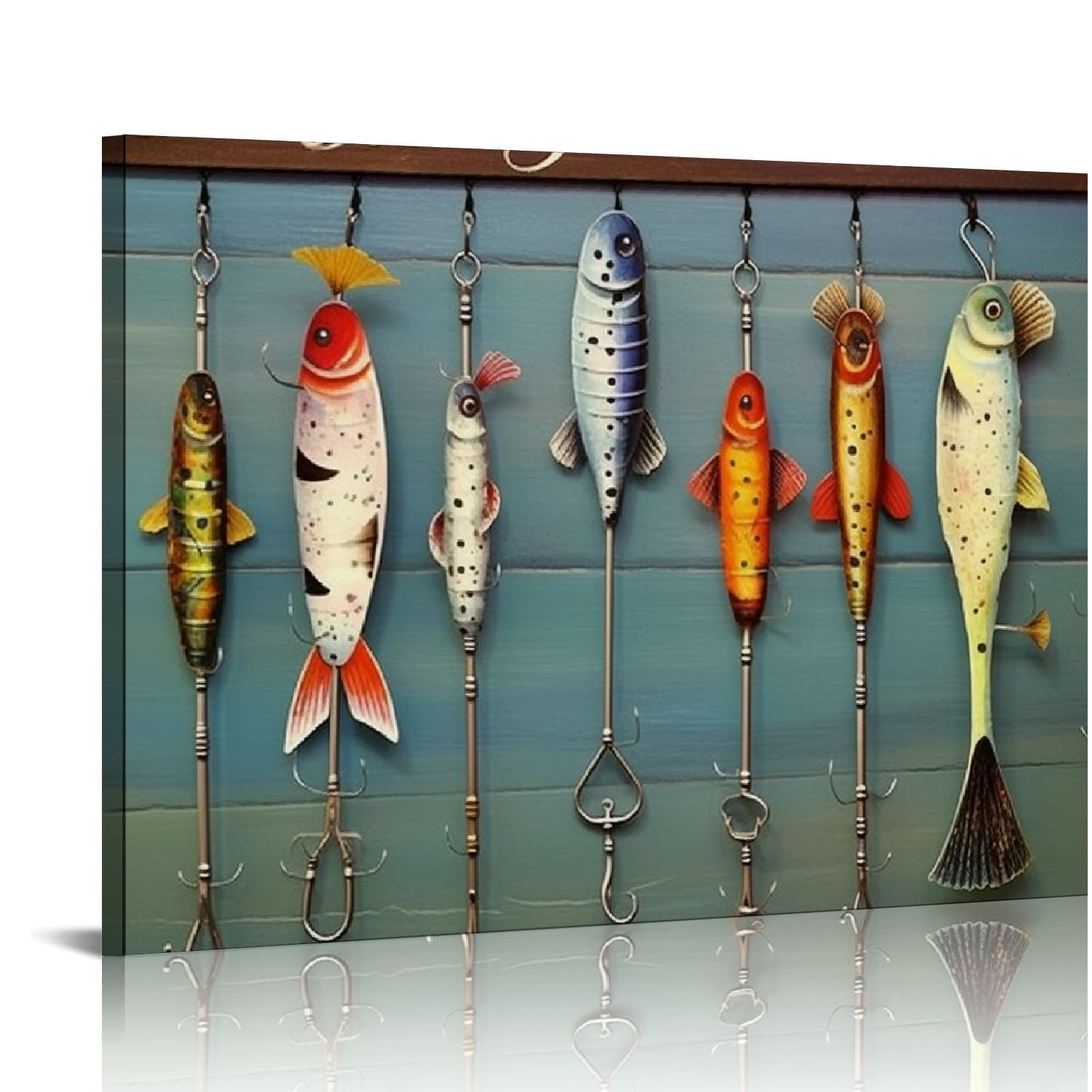 Nautical Wall Art Inspirational Scripture Fish Pictures Fishing Wall ...