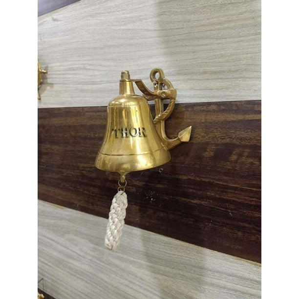 Nautical Wall Hanging Ship Bell Dinner Bell Tip Bell Indoor/Outdoor ...