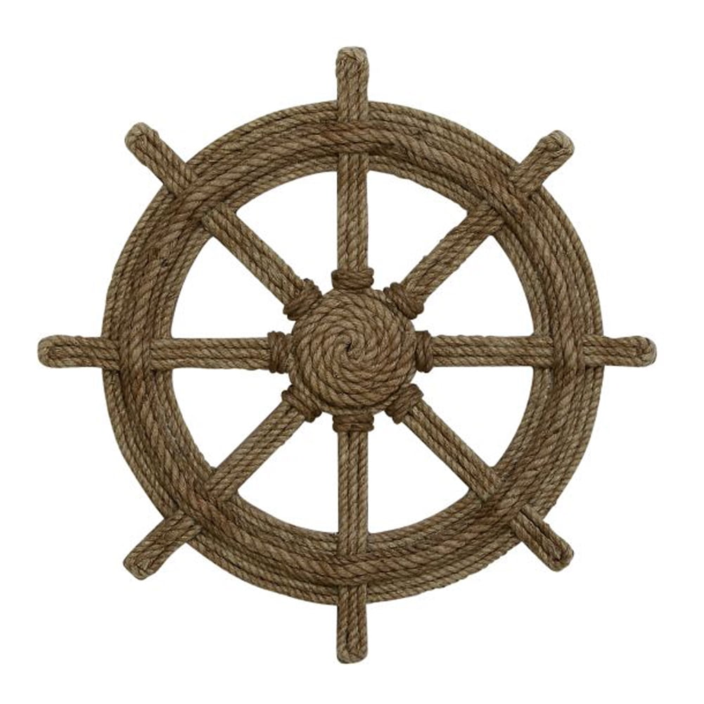 Nautical Wood Rope Ship Wheel - Walmart.com