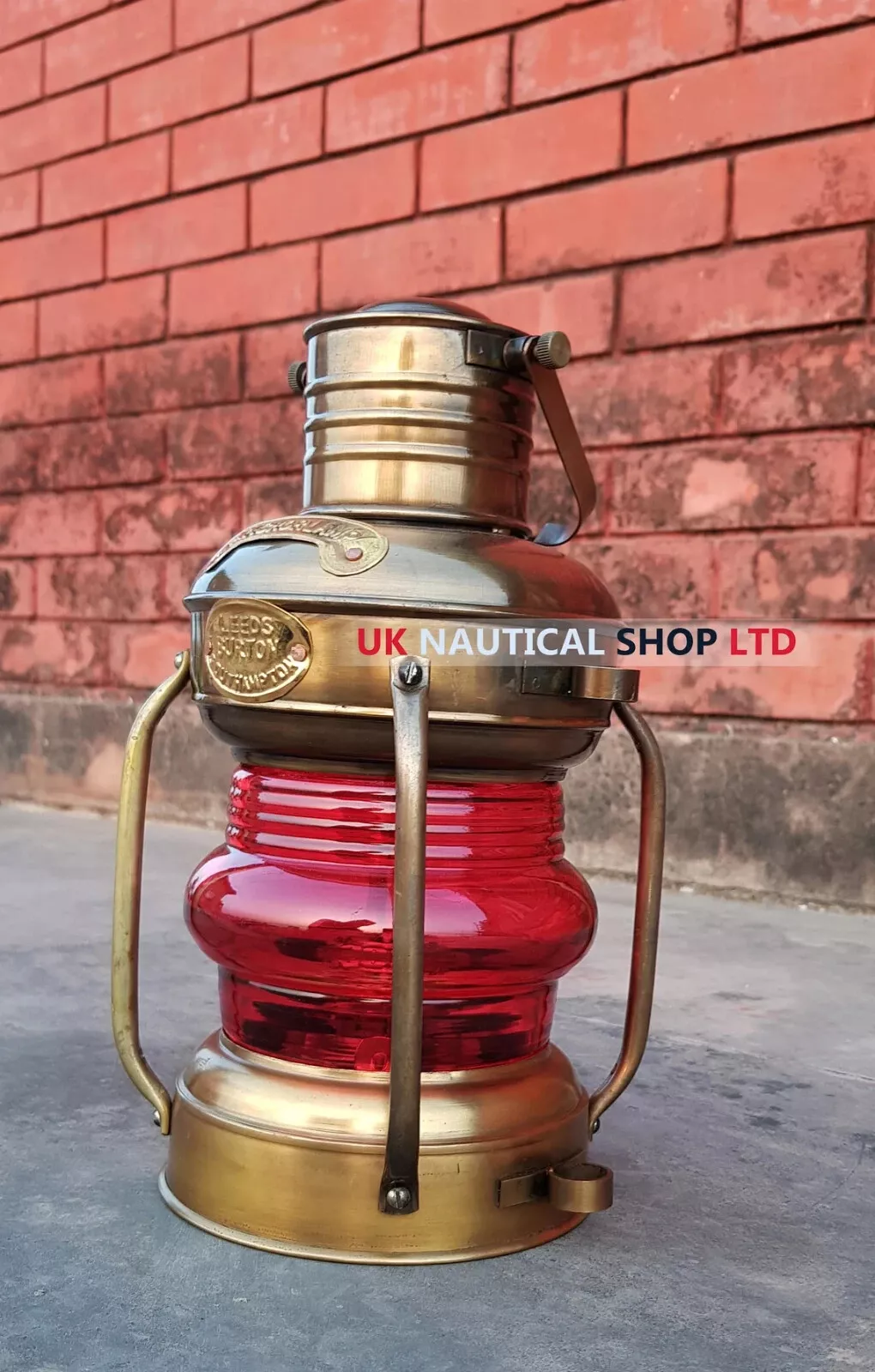 Nautical hanging red oil lamp - Maritime ship working lantern Nautical ...