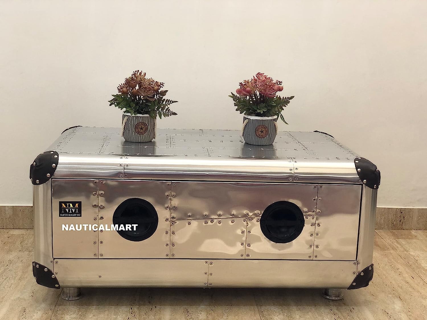 NauticalMart Aluminium Aviator Designer Blackhawk Coffee Table Vintage ...