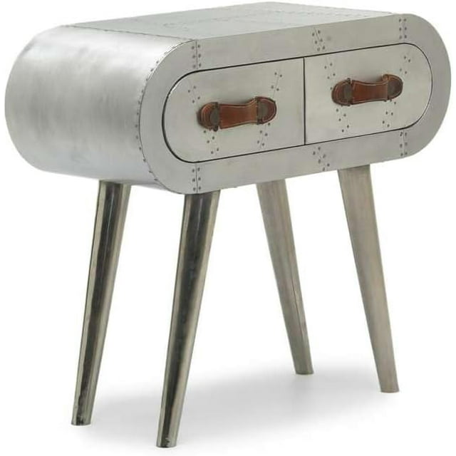 NauticalMart Aluminum Furniture Console Table Aviator Entryway Hallway ...