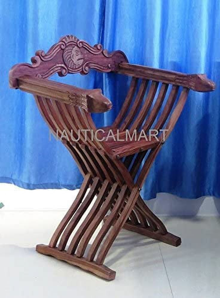 NauticalMart Antique Medieval Renaissance SAVONAROLA Folding X Chair ...