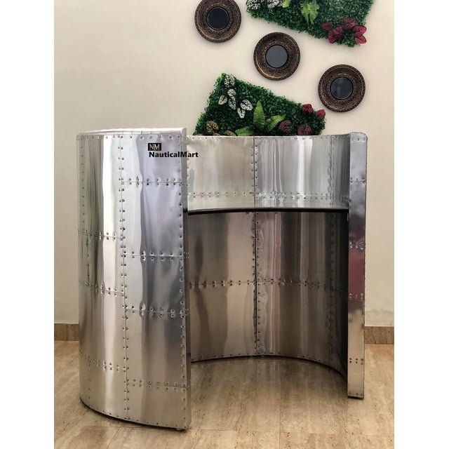 NauticalMart Aviator Cowling Desk Aviator Reception Bar Counter Table ...