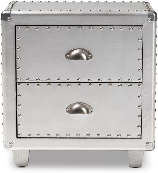 NauticalMart Aviator End Table - Mid Century Modern Aluminum Side Table ...