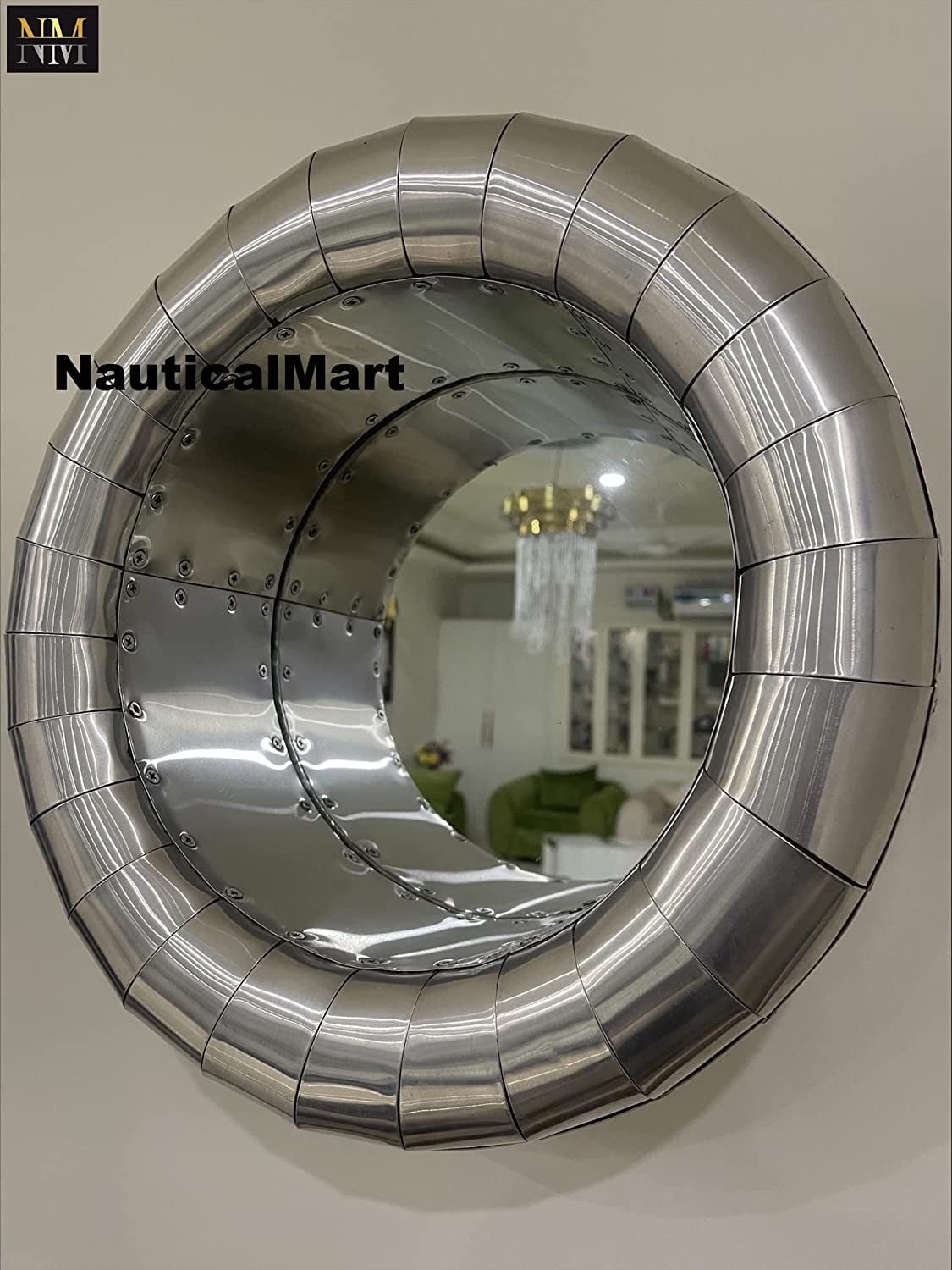 NauticalMart Aviator Jet Engine Cowling Mirror - Spitfire Wall Mount ...