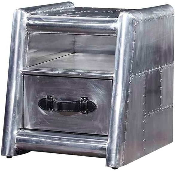 NauticalMart Aviator Side Coffee Table Aluminum End Tables for Living ...