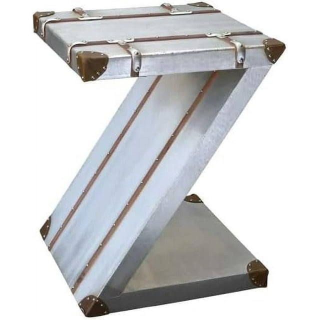 NauticalMart Aviator Z Shaped Industrial Side Table Aluminum Bedside ...