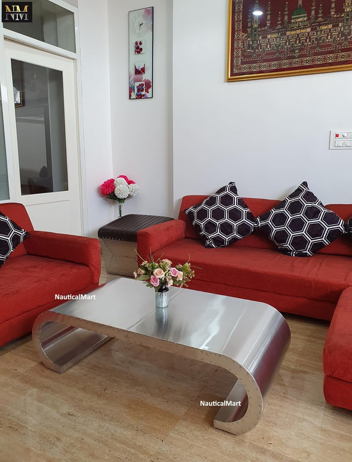 NauticalMart Baltimore Aviator Coffee Table Home Office Furniture Decor ...