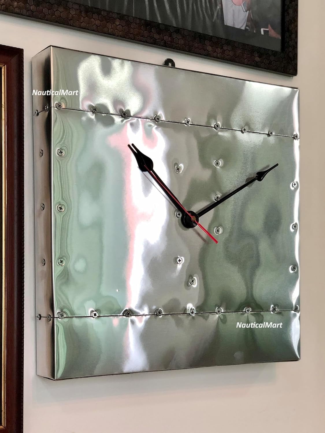 NauticalMart Deco Clock | Aluminum Aviator Furniture Home Office Decor ...