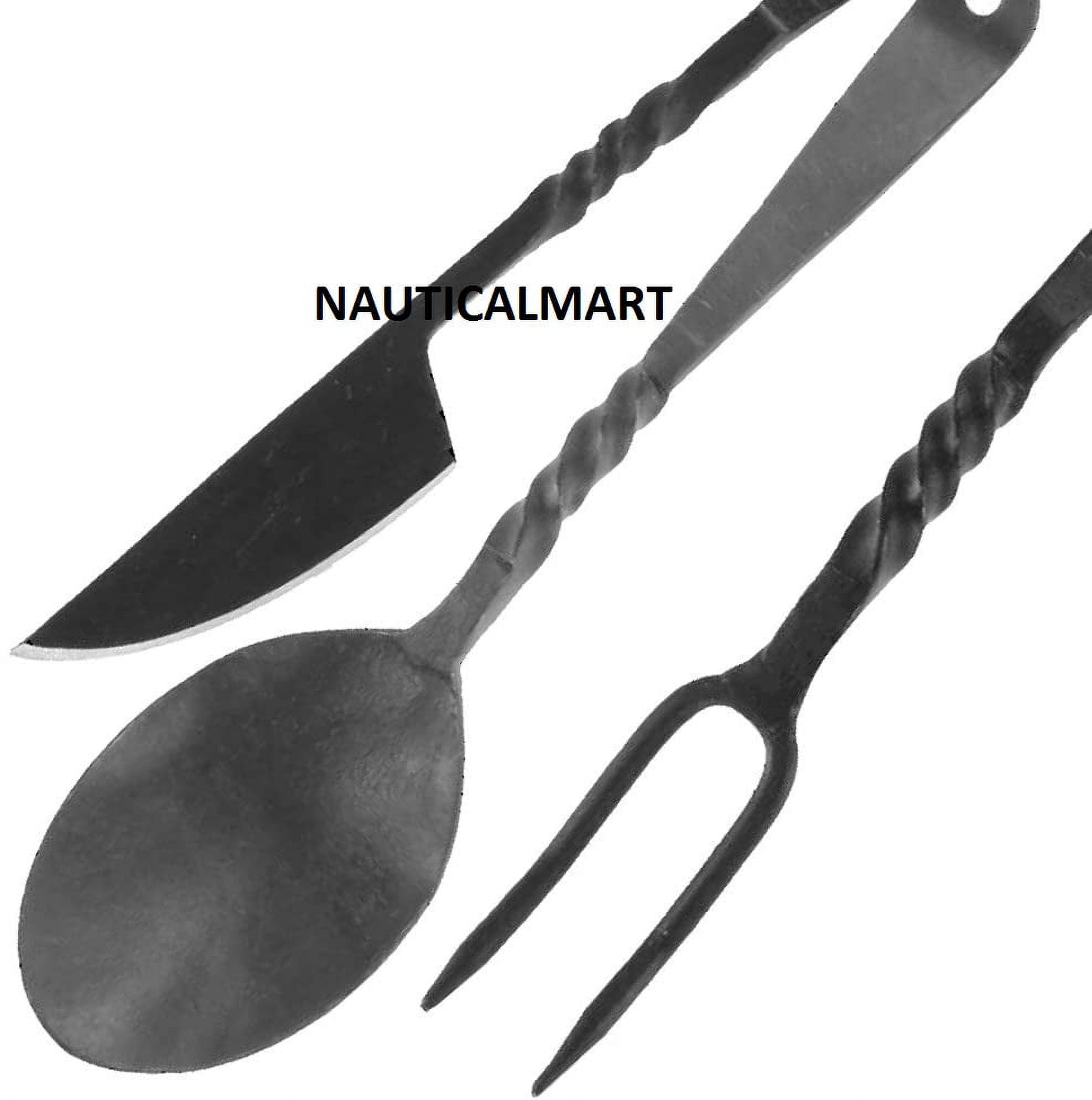 NauticalMart Forged Blacksmith Medieval Dining Hall Eating Utensils ...