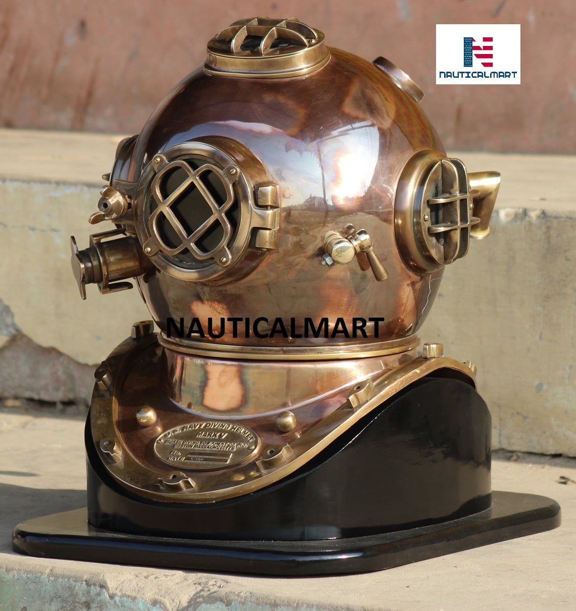 NauticalMart Full Size Diving Helmet U.S Navy Divers Helmet Solid ...