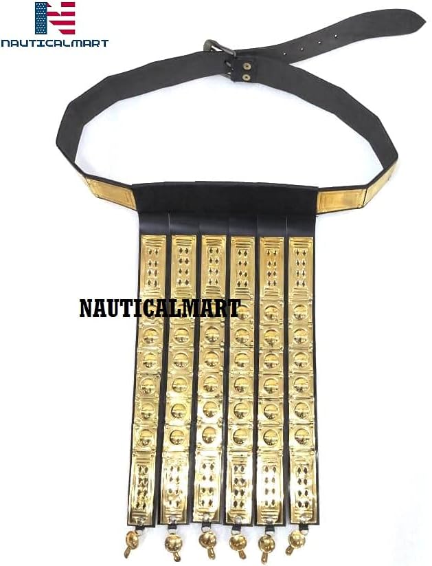 NauticalMart Handmade Roman Leather Apron Belt Brass Fittings ...