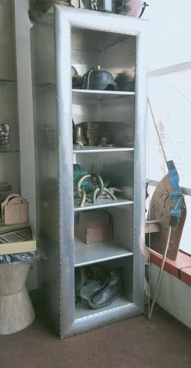 NauticalMart Narrow Single Shelving Aluminium Book Shelf Hand-Made ...