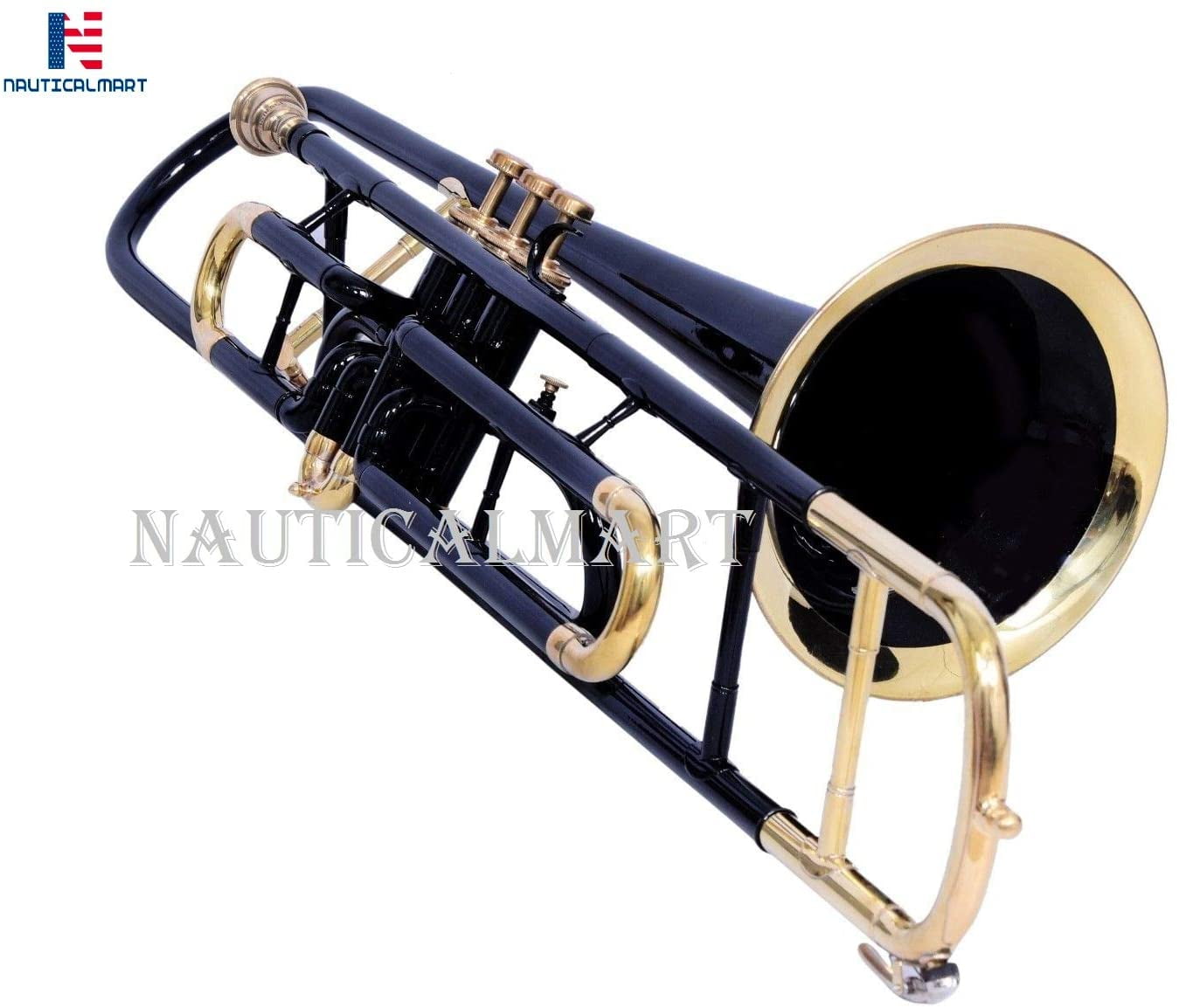 NauticalMart Valve Trombone Bb Blue - Walmart.com