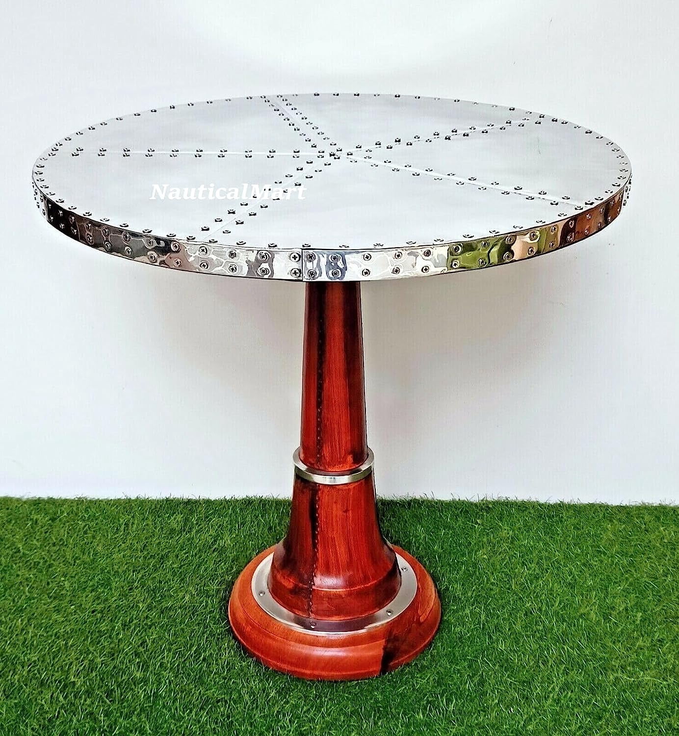 NauticalMart Vintage Aviator End Table Coffee Tea Cocktail Table Bar ...